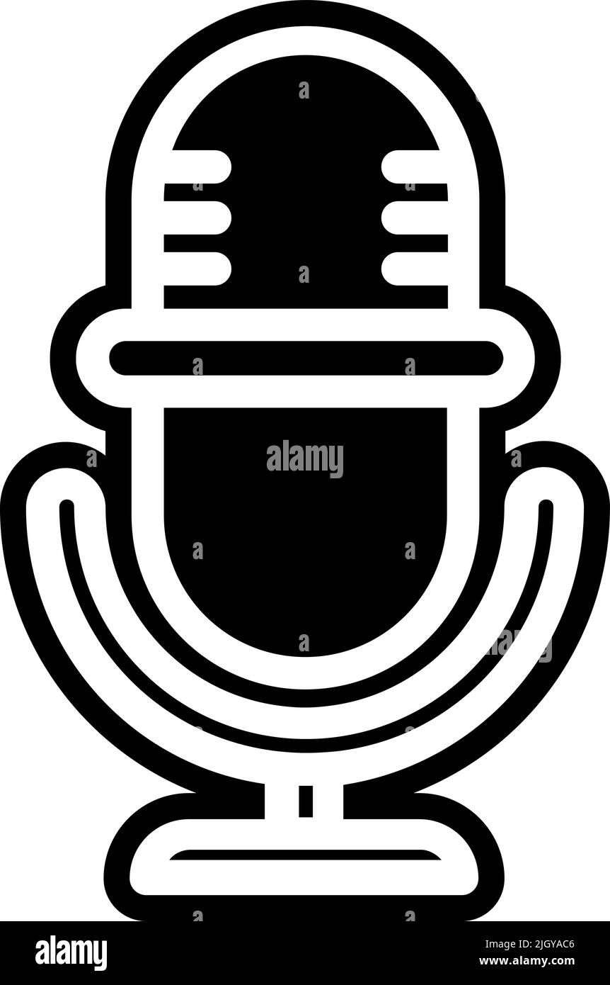Retro microphone icon Stock Vector Image & Art - Alamy