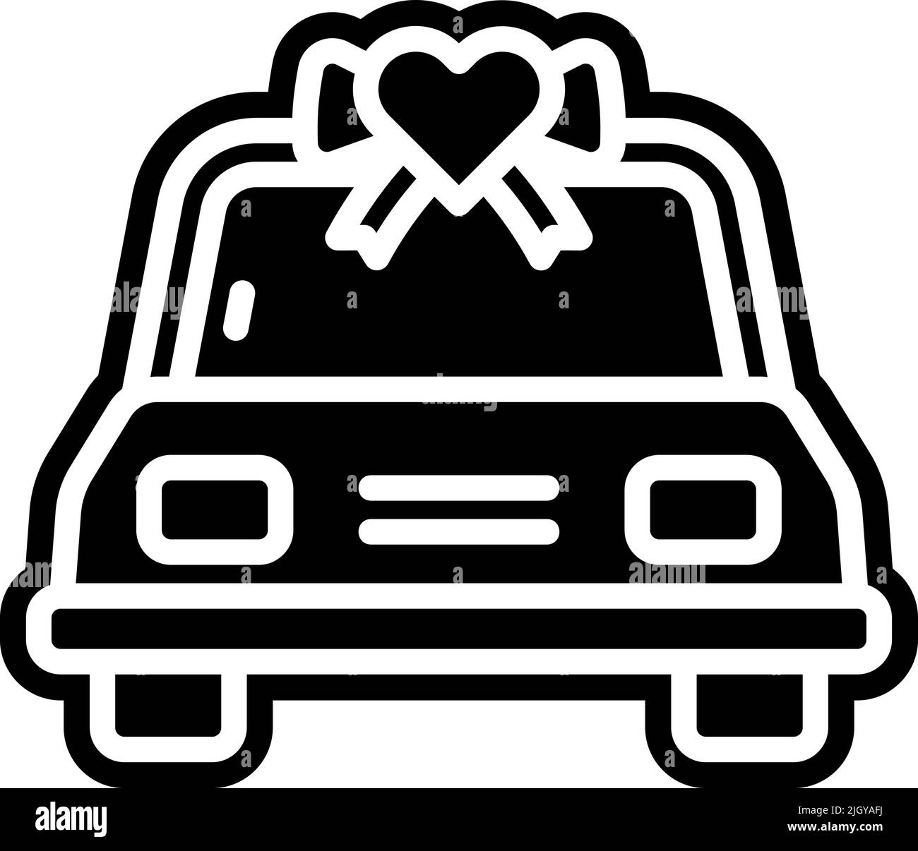 Wedding car icon outline Stock Vector Images - Alamy