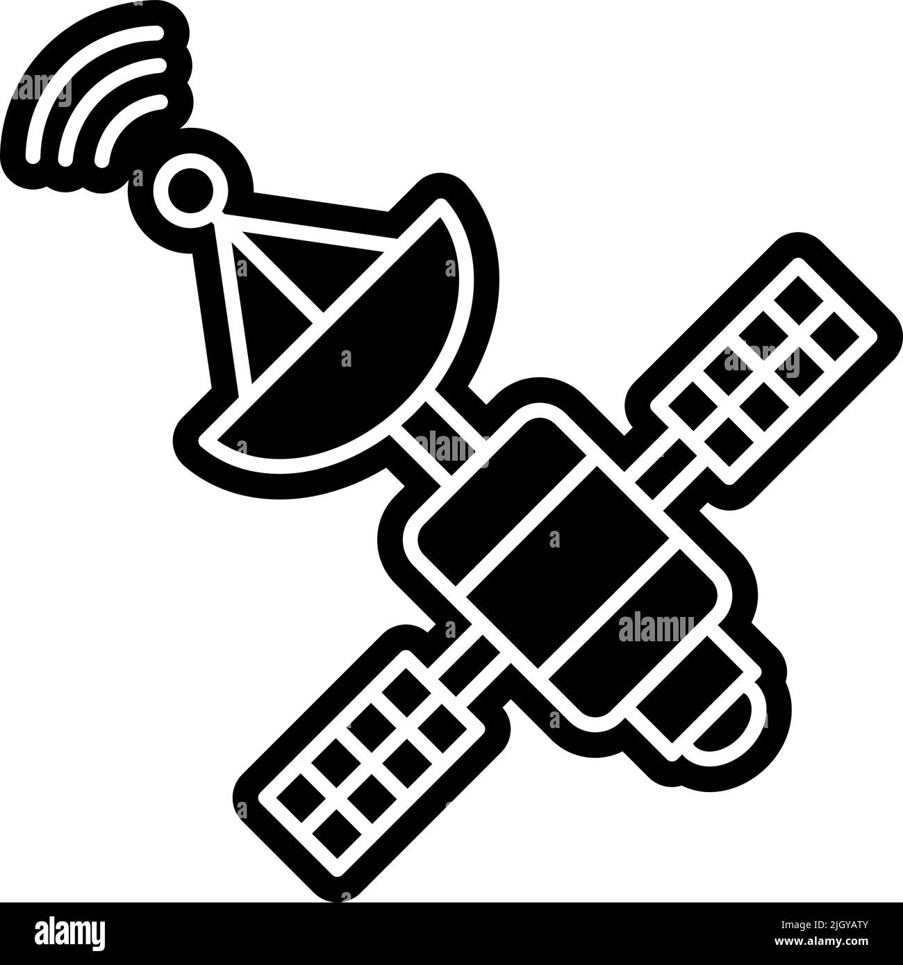 Space space satellite icon Stock Vector Image & Art - Alamy