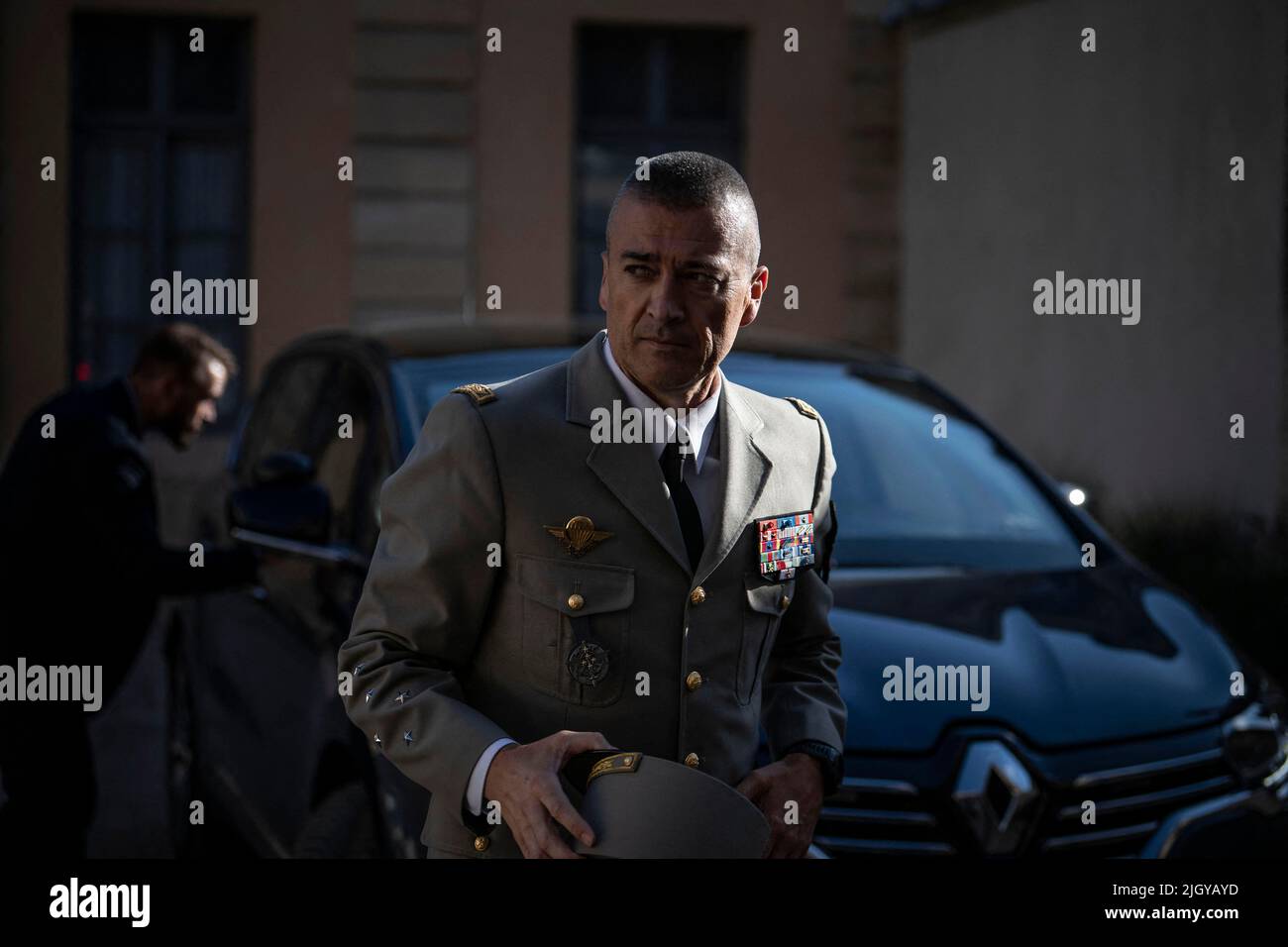 France's Chief of the Defence Staff Thierry Burkhard at the Ministry of ...