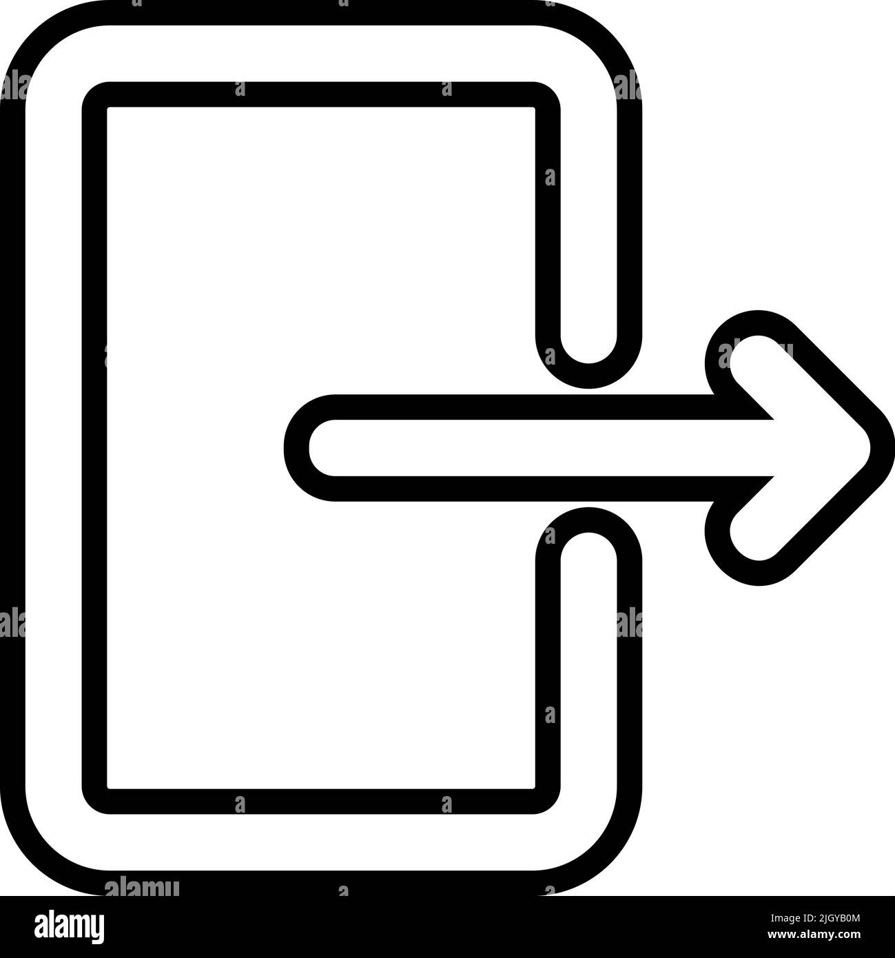 User Interface Logout Icon Stock Vector Image And Art Alamy