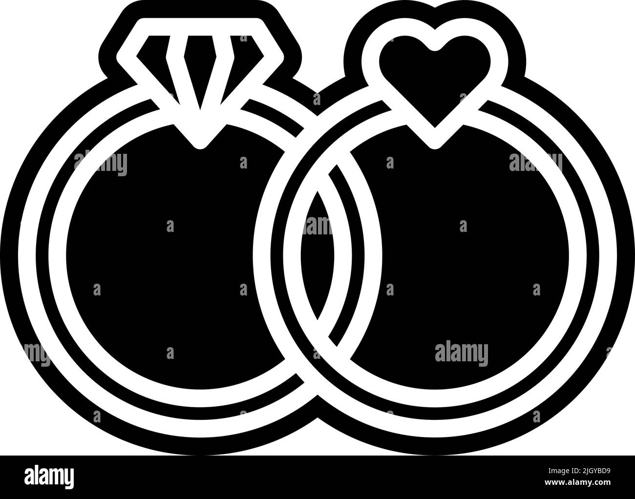 Wedding rings icon Stock Vector Image & Art - Alamy