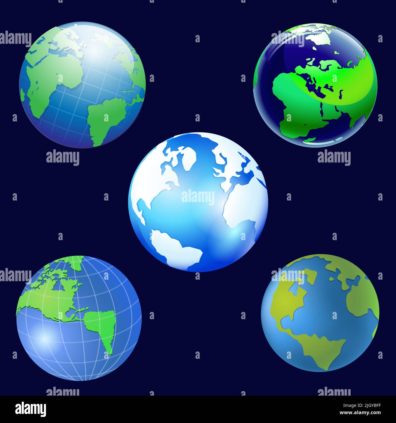 Global earth sphere map Stock Vector Images - Alamy