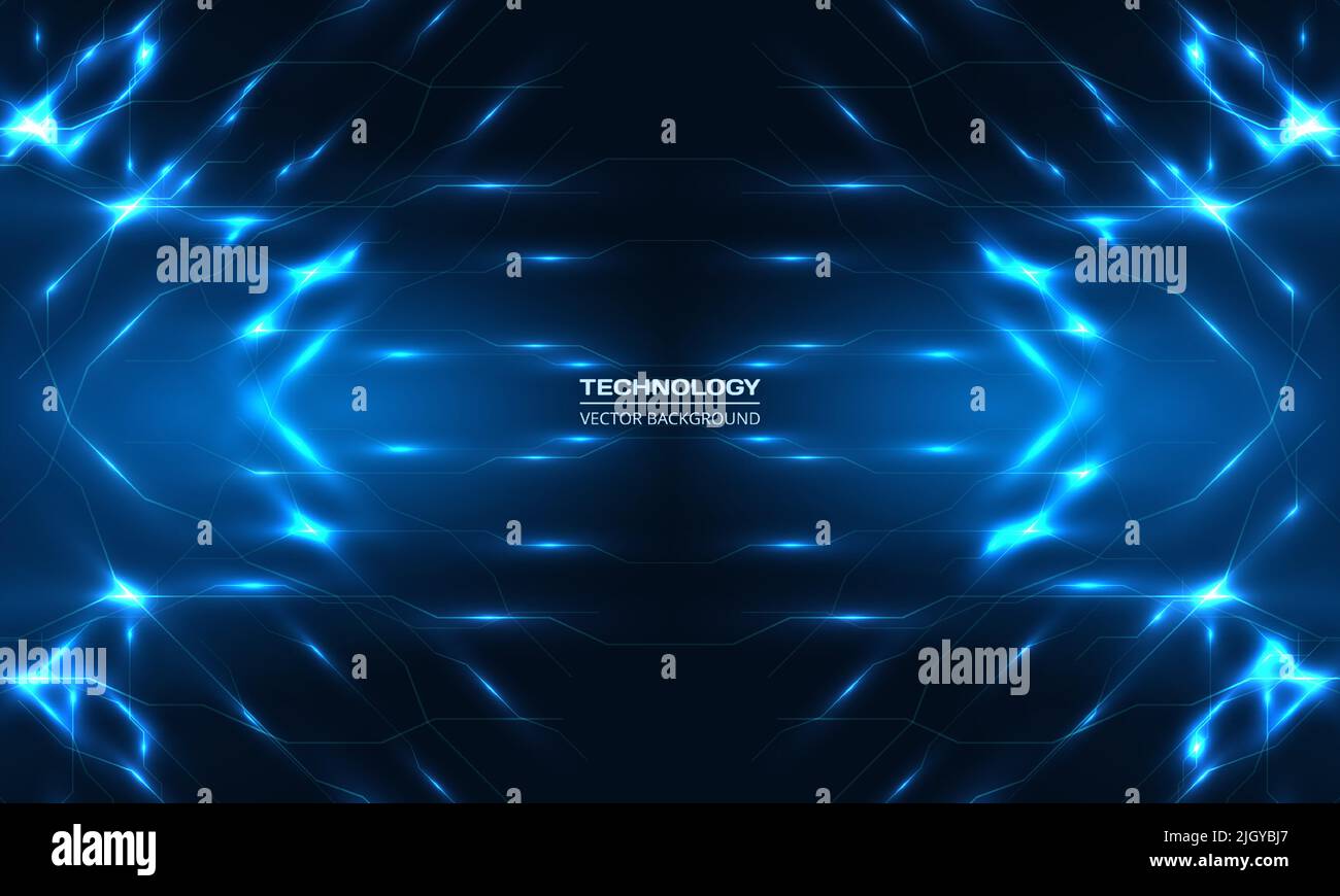 Abstract technology background. Digital technology background with blue ...