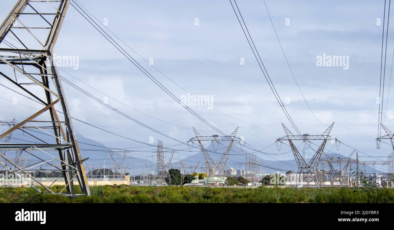 Cape Town, South Africa - the national power grid controlled by state ...