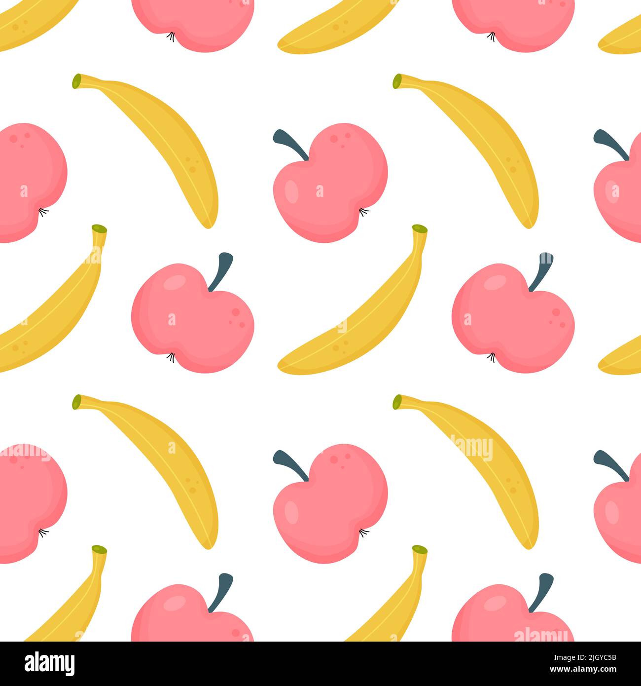 Apples fresh fruits pattern Cut Out Stock Images & Pictures - Alamy