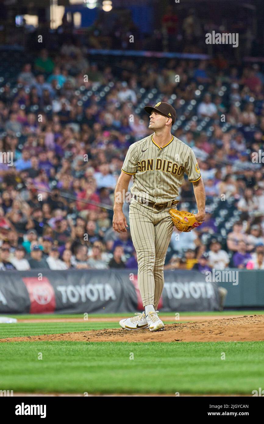 July 12 2022: San Diego pitcher Nick Martinez (22) during the game with ...