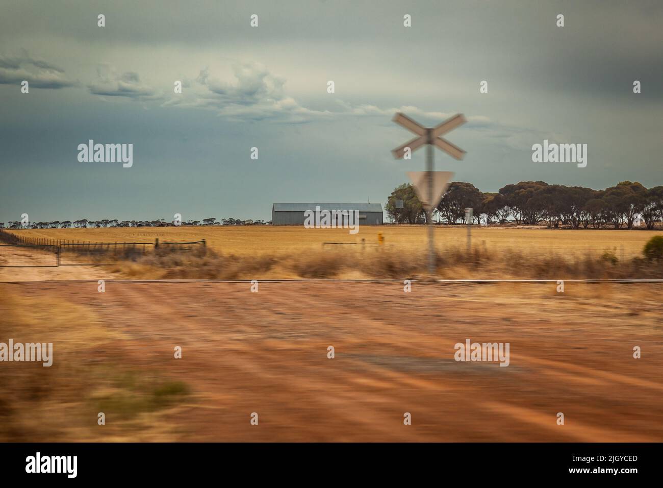 Australian railway crossing hi-res stock photography and images - Alamy