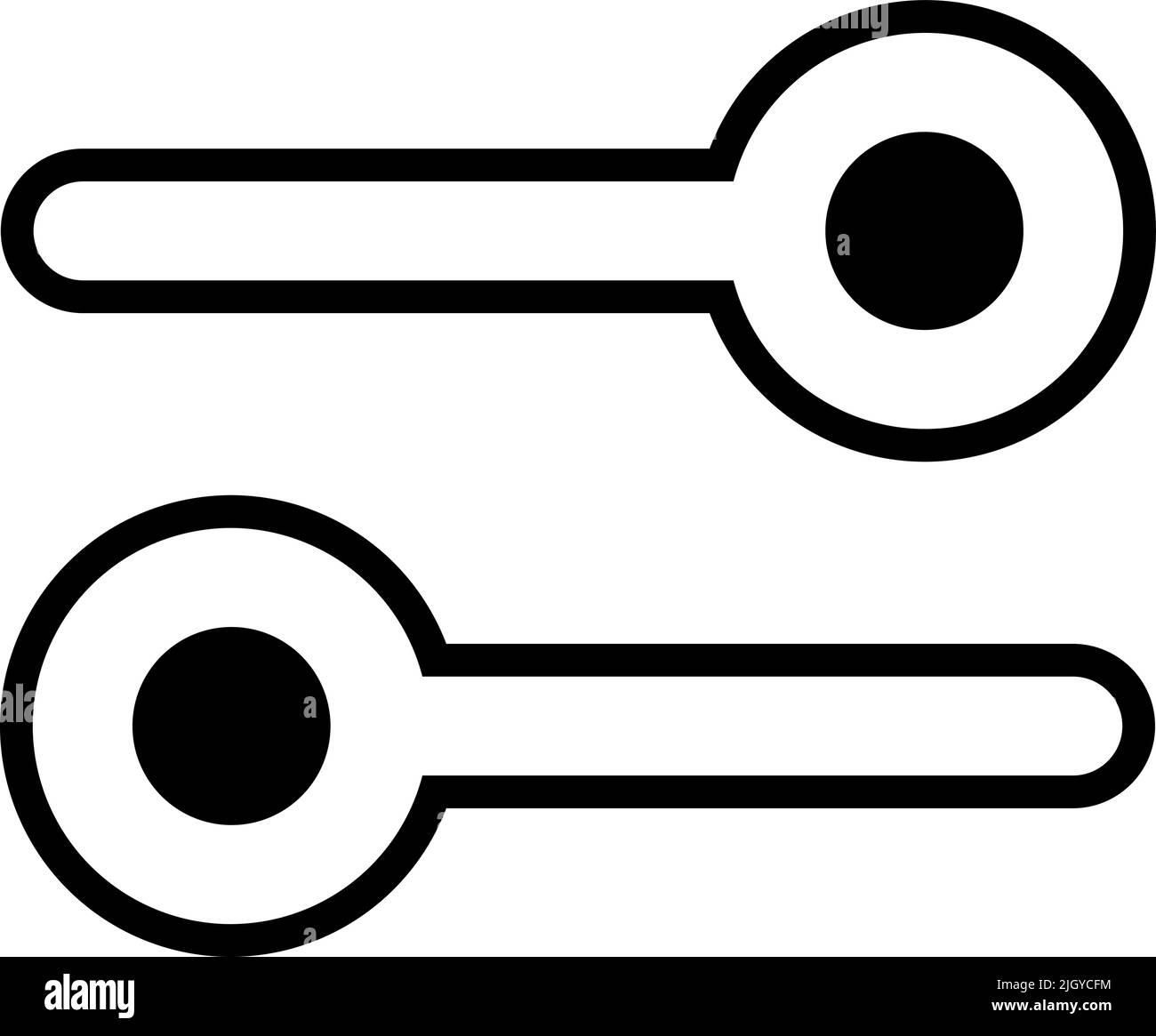 Web buttons adjust icon Stock Vector Image & Art - Alamy