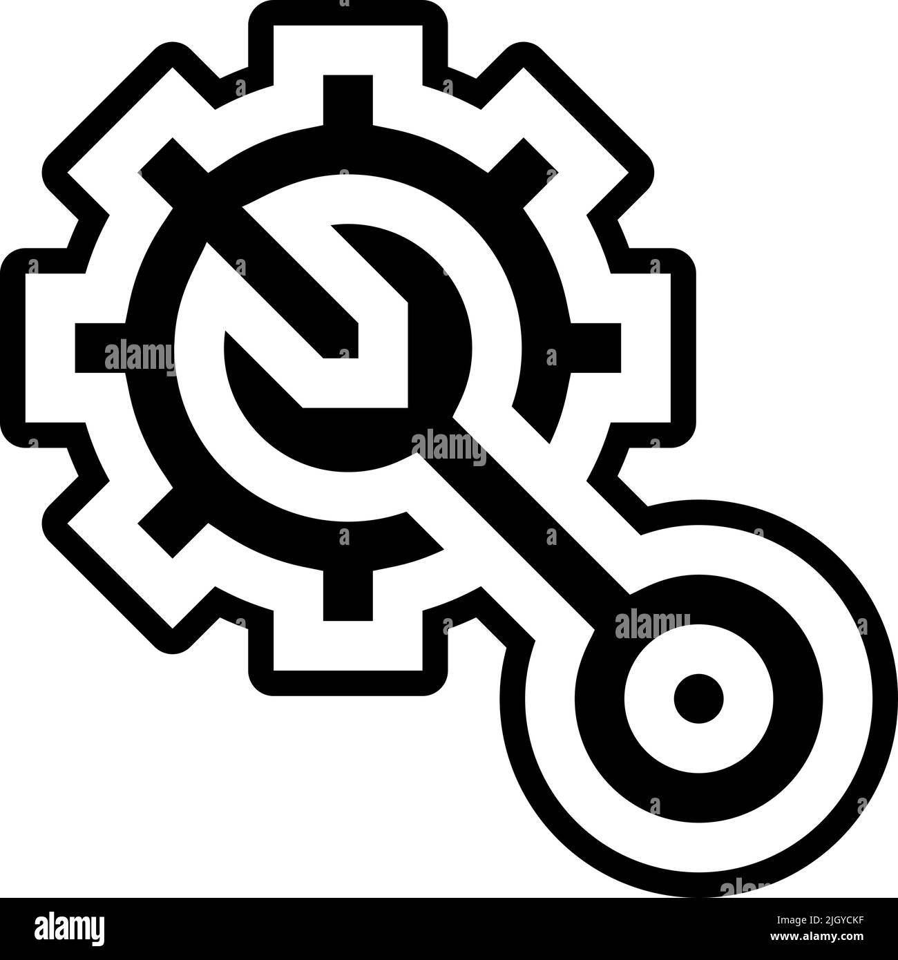 Maintenance symbol Black and White Stock Photos & Images - Alamy
