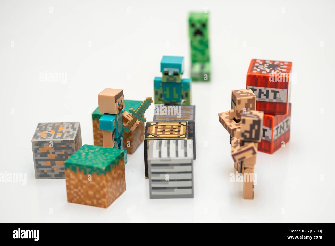 Minecraft action figures hi-res stock photography and images - Alamy