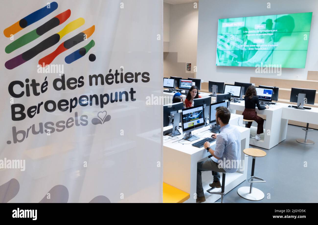 Illustration picture shows the Cite des metiers / Beroepenpunt at ...
