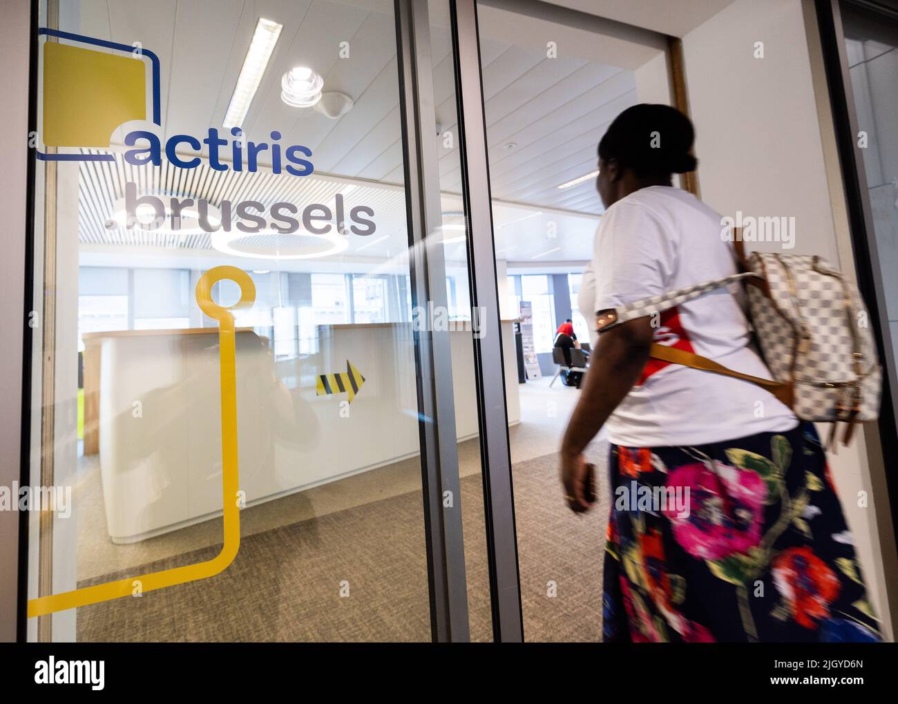 Illustration picture shows a waiting room at Brussels regional ...