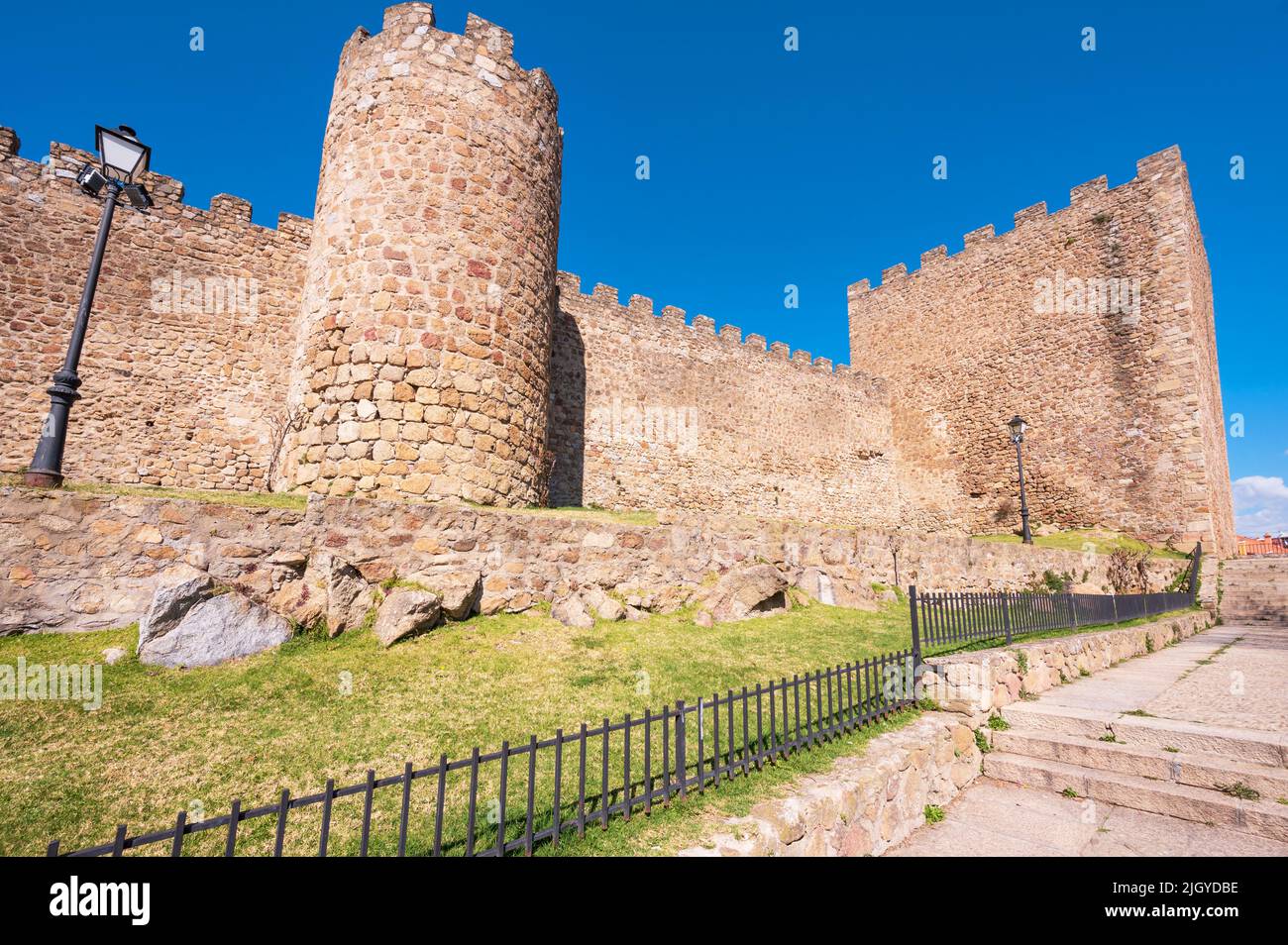 Medieval walls of Plasencia, Extremadura, Spain. High quality photo ...