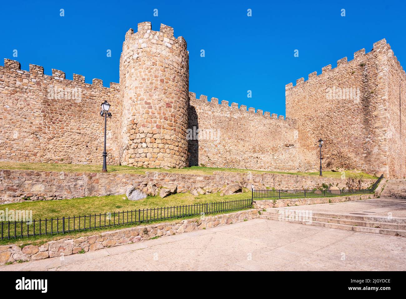 Medieval walls of Plasencia, Extremadura, Spain. High quality photo ...