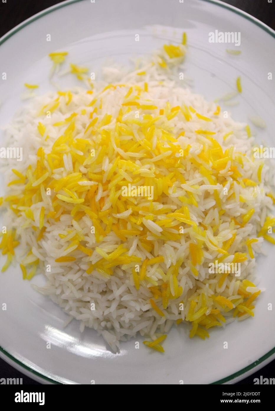 Traditional Iranian rice food on the dinner plate Stock Photo - Alamy