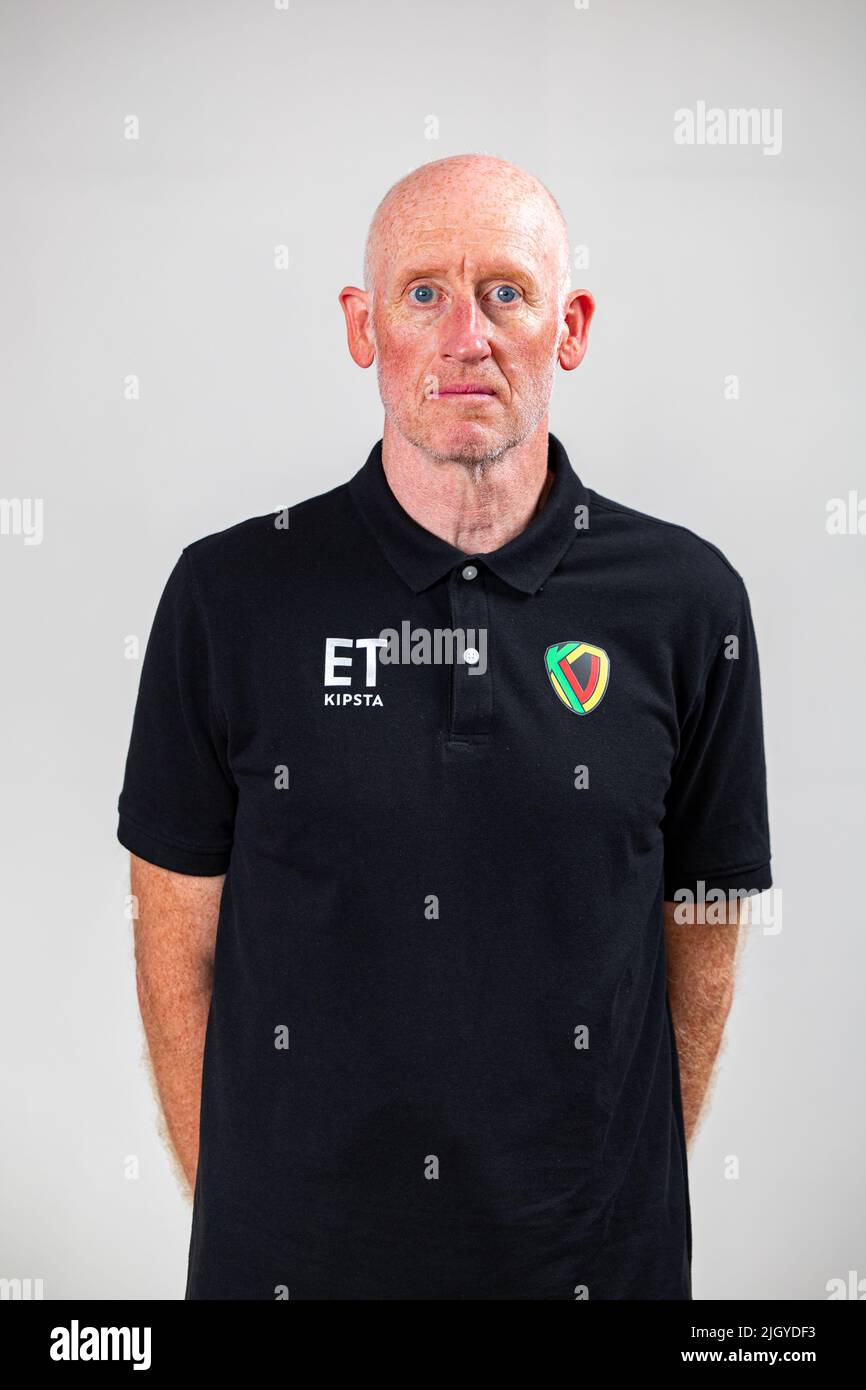 Oostende's Eberhard Trautner poses for the photographer at the 2022 ...