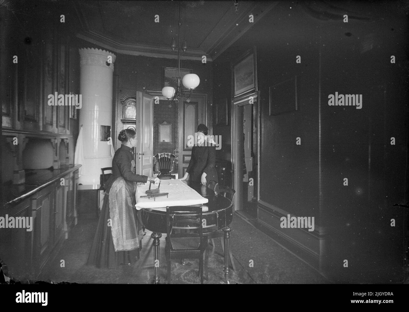 Strykrummet in Ombudsman Deurell's home, Dragarbrunnsgatan 46, Uppsala ...