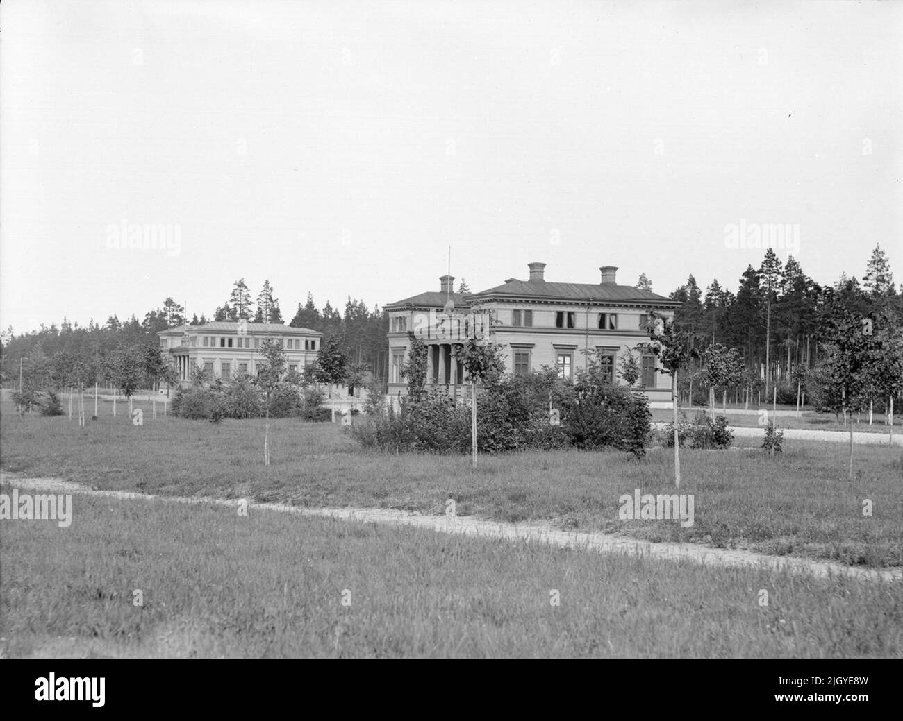 The main building at Marma Sliding School, Marma Camp, Älvkarleby ...