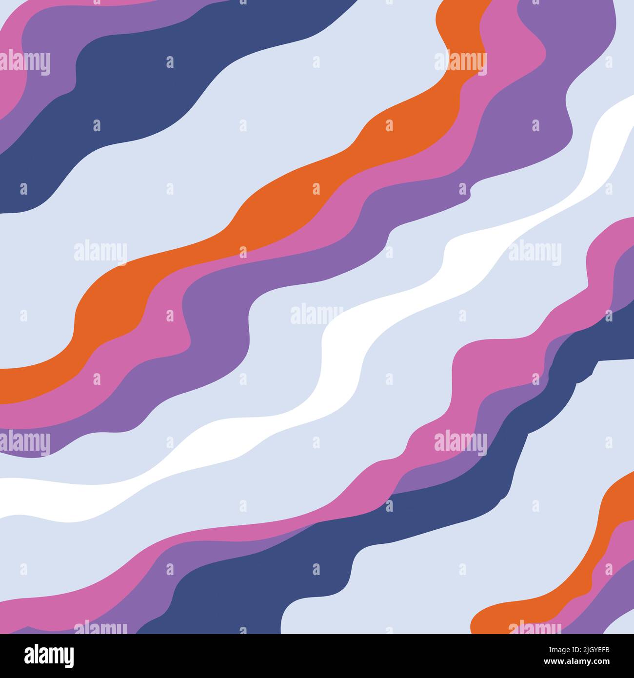 Watercolor Psychedelic Wavy Pattern Background Stock Vector Image & Art ...