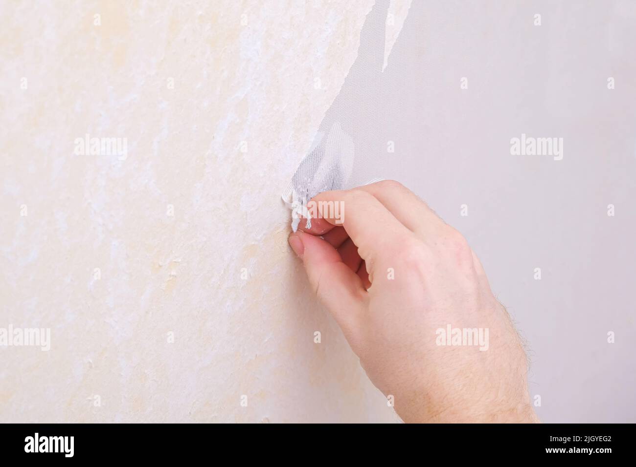 Person hand in glove scrape hi-res stock photography and images - Alamy