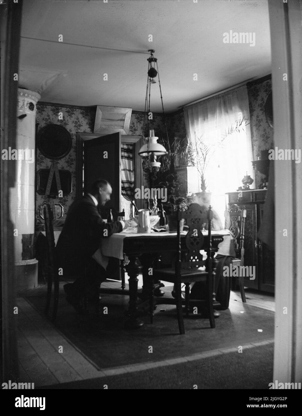 Ruben Liljefors, probably block Edda, Svartbäcksgatan, Uppsala 1900 ...