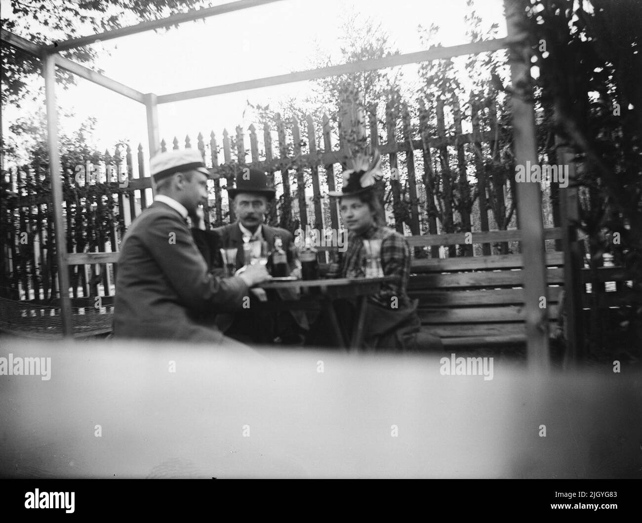 Christiane and Ruben Liljefors, Ernst Engstrand, neighborhood Edda ...