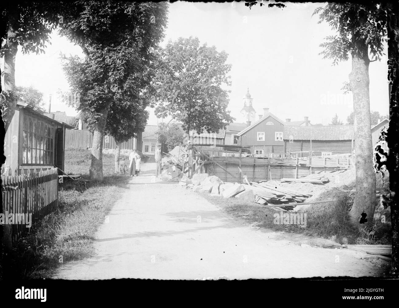 House building in the Town Hall block, Östhammar, Uppland. House ...