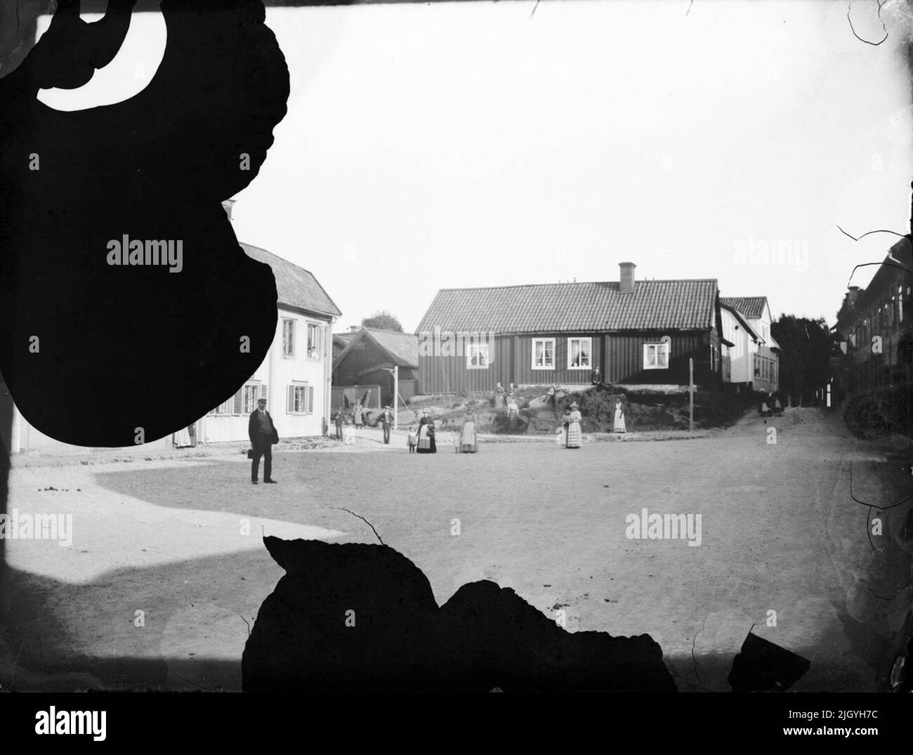 Torget, Östhammar, Uppland 1890. Historical event, name related to ...