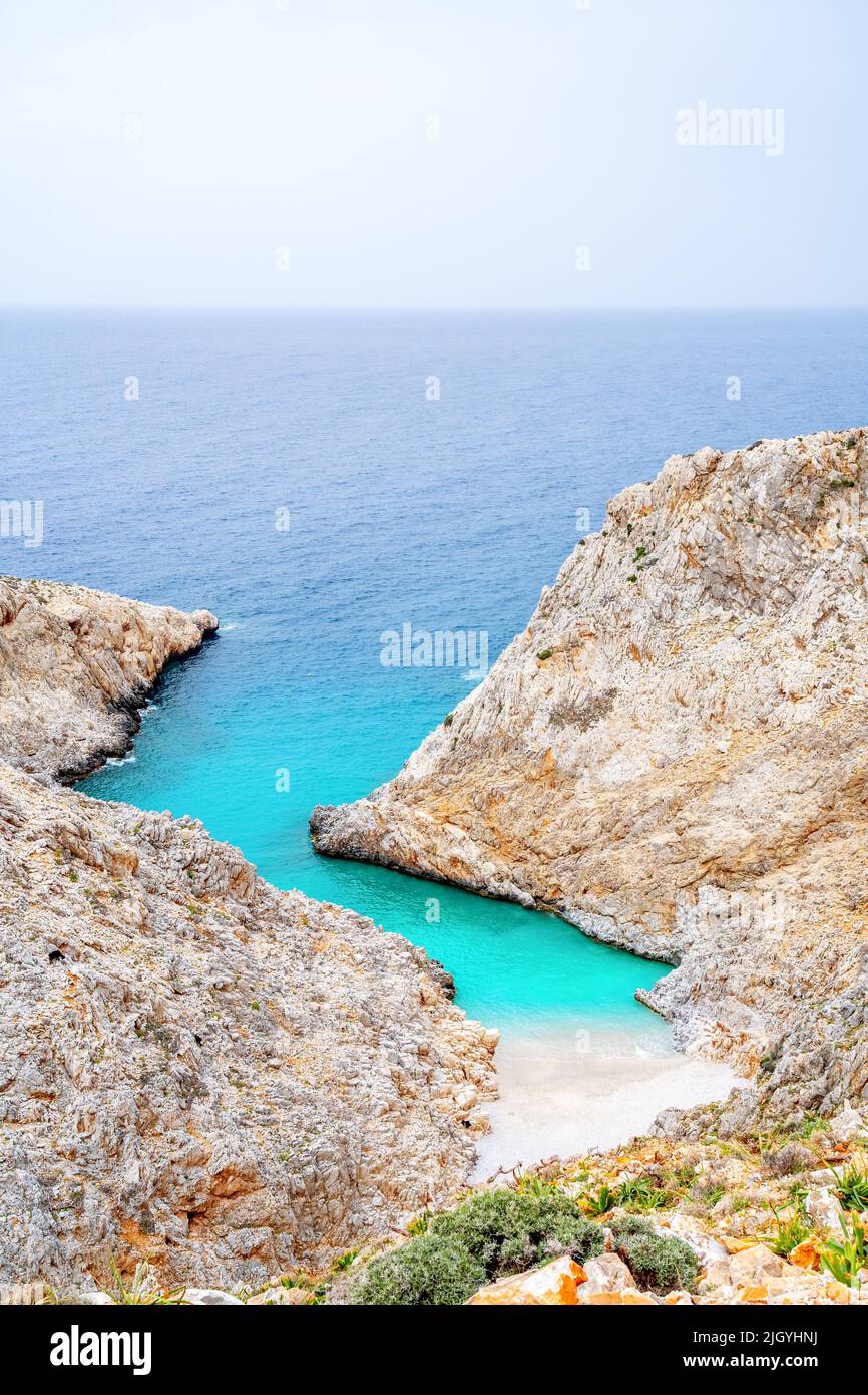 Seitan Limania Beach in Crete, Greece Stock Photo - Alamy