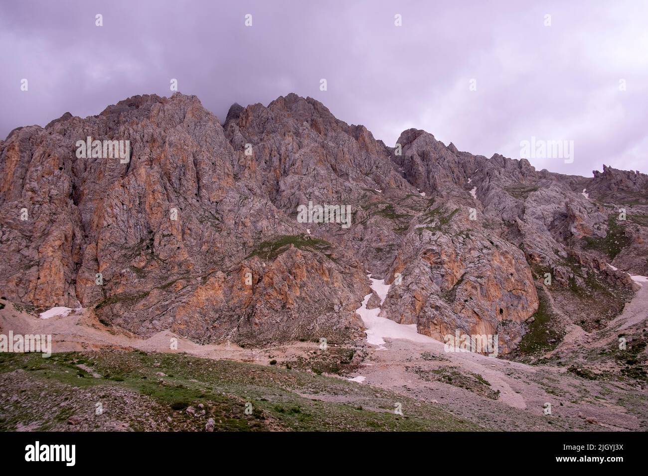 Demirkazik summit, located in Nigde Aladaglar, 3756-meter-high on ...