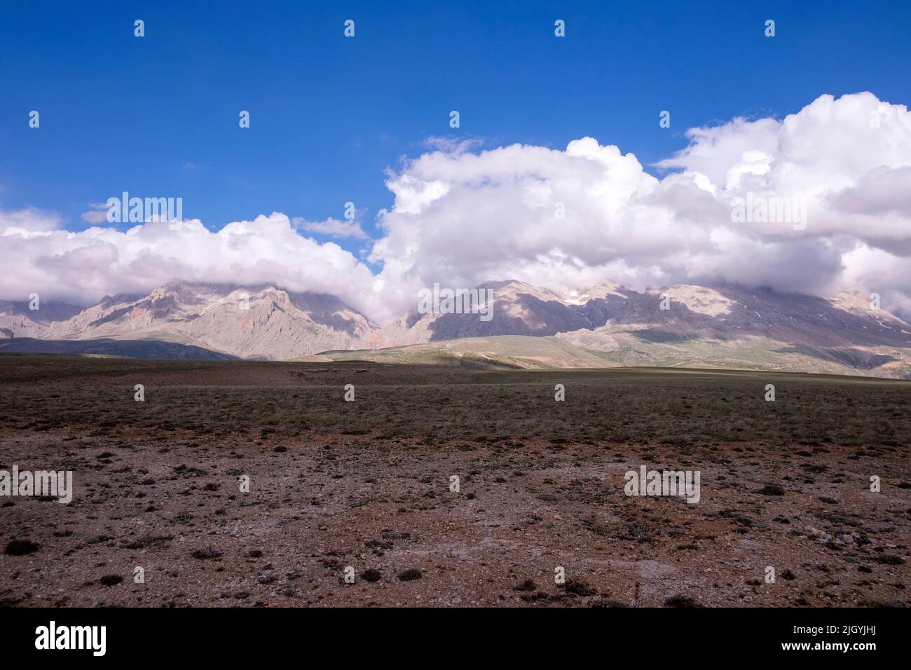 Demirkazik summit, located in Nigde Aladaglar, 3756-meter-high on ...