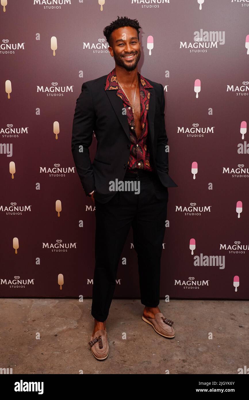 EDITORIAL USE ONLY Love Island’s Teddy Soares attends the opening of ...