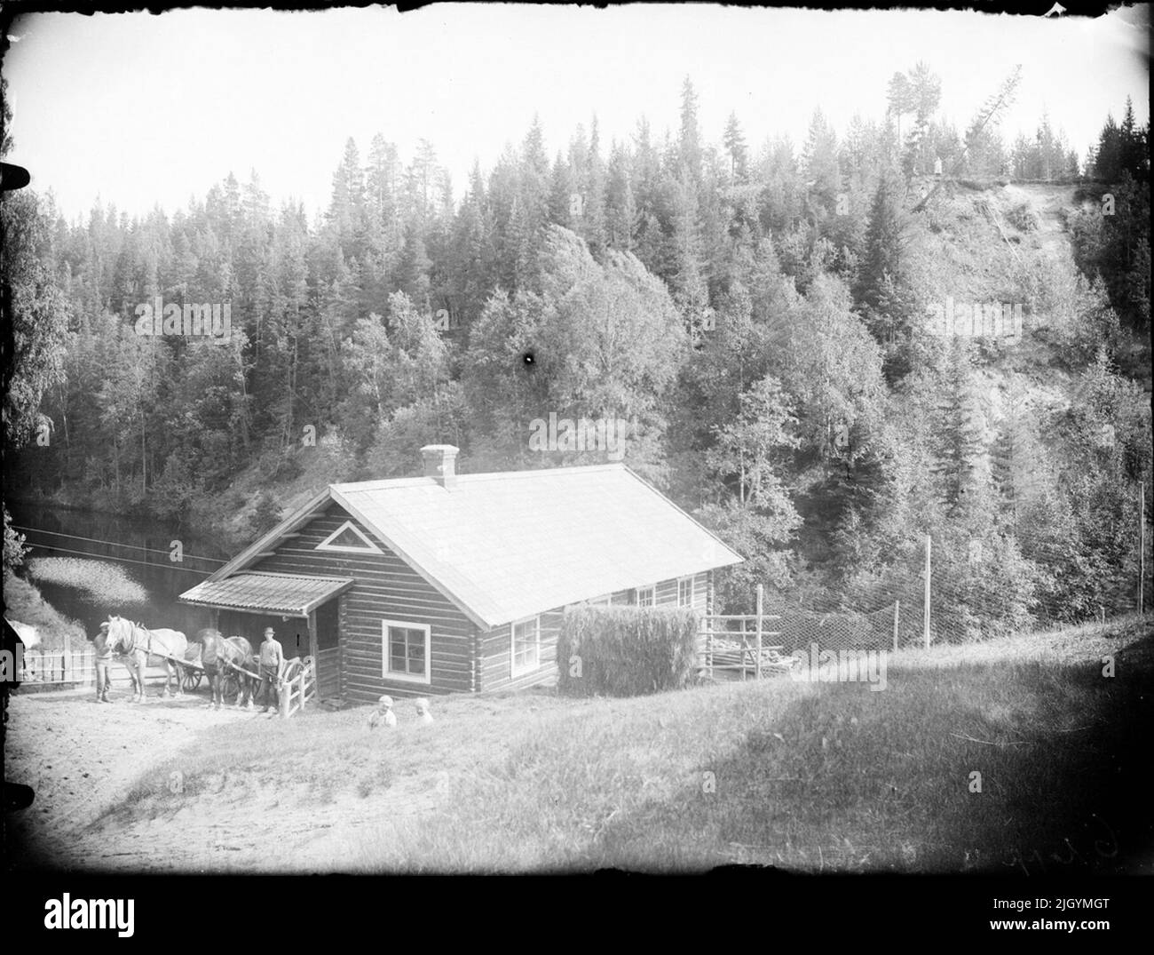 Timber building Black and White Stock Photos & Images - Alamy