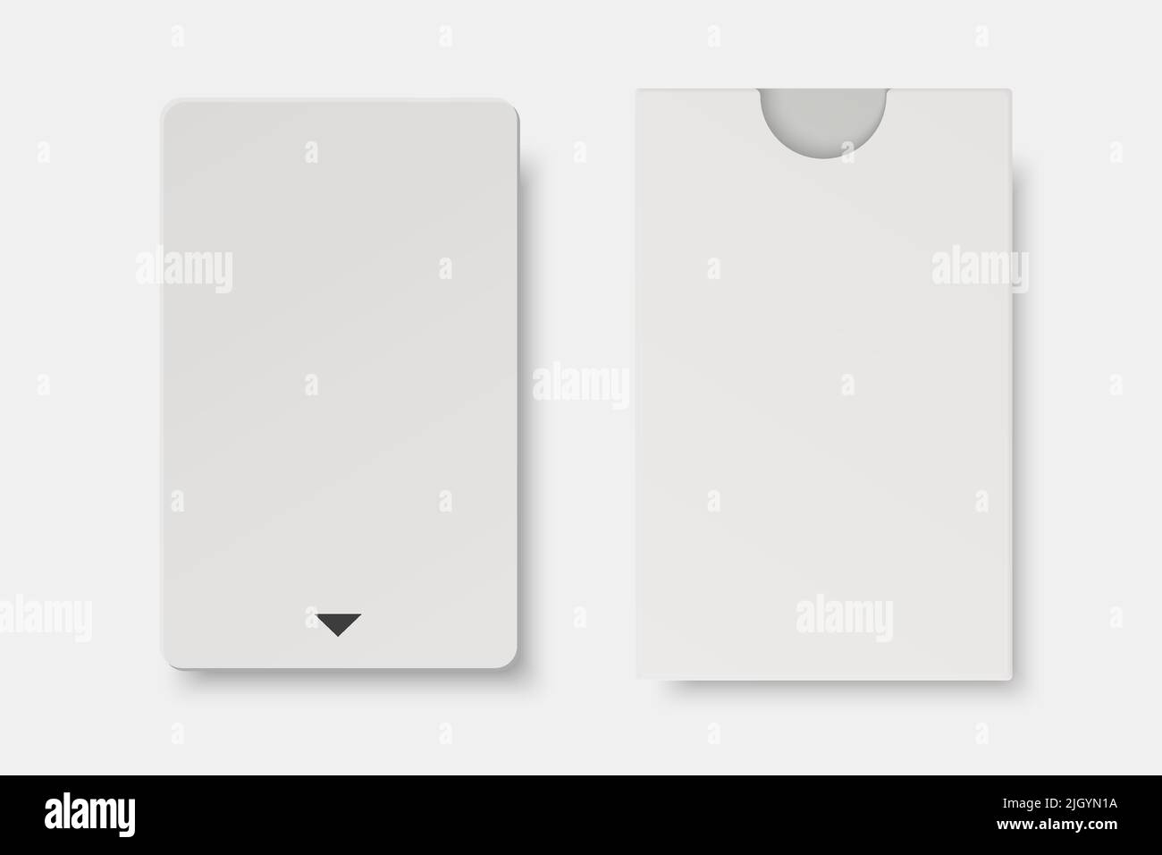 Vector 3d Realistic Blank White Guest Room Standard Plastic Keycard and ...