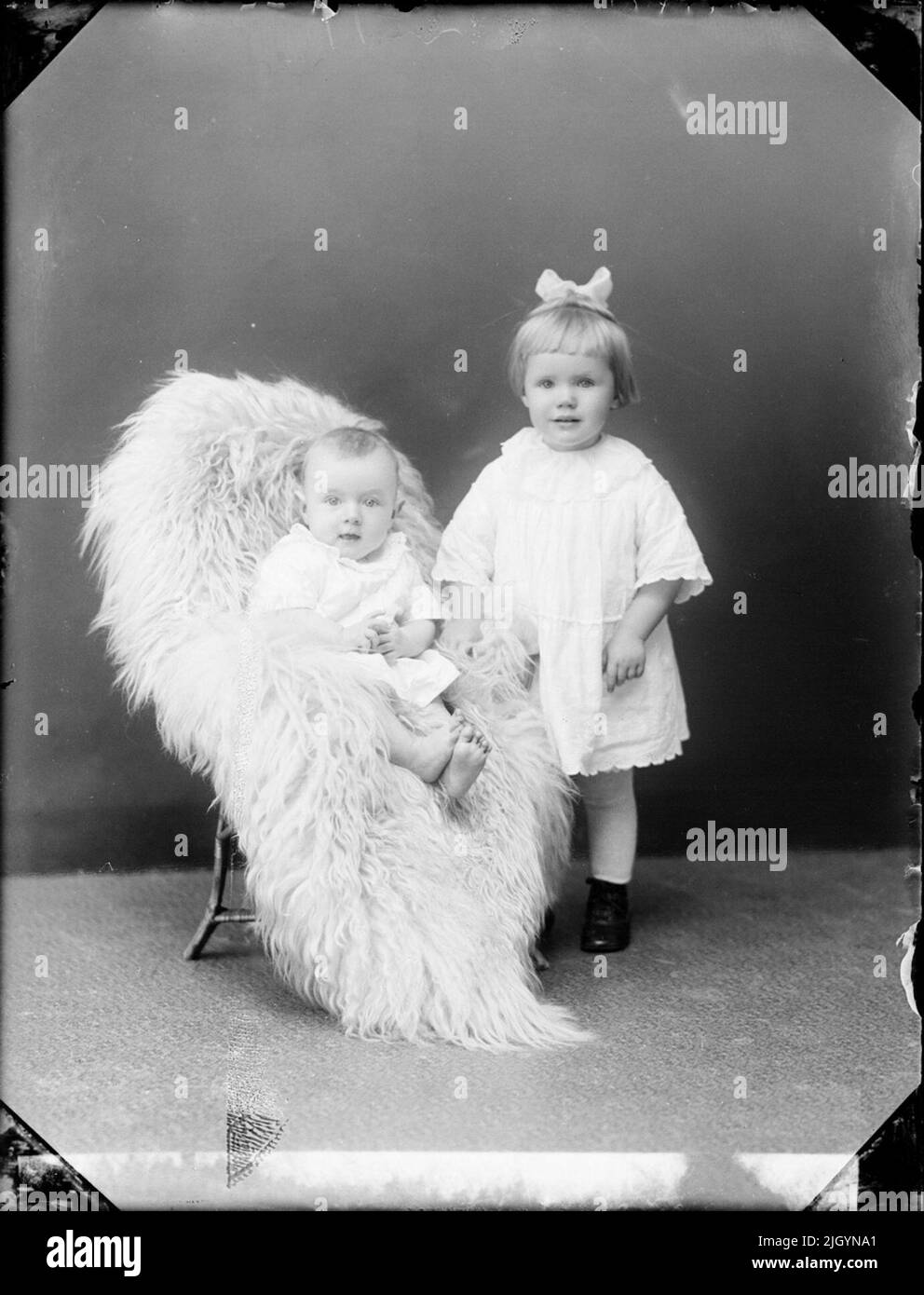 Children's portrait, Östhammar, Uppland. Historical event, name related ...