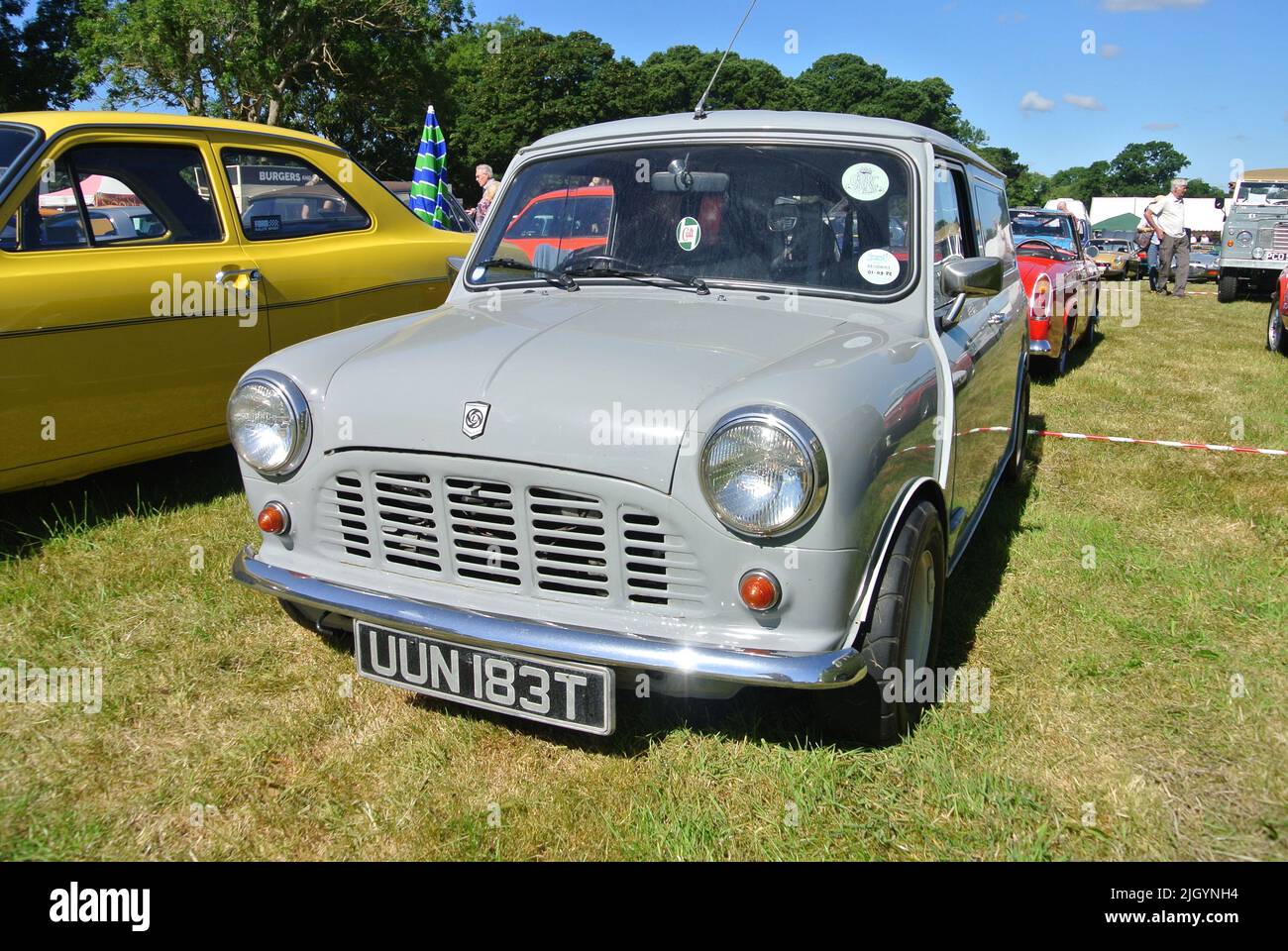 A 1979 Austin Morris Mini Van parked on display at the 47th Historic ...