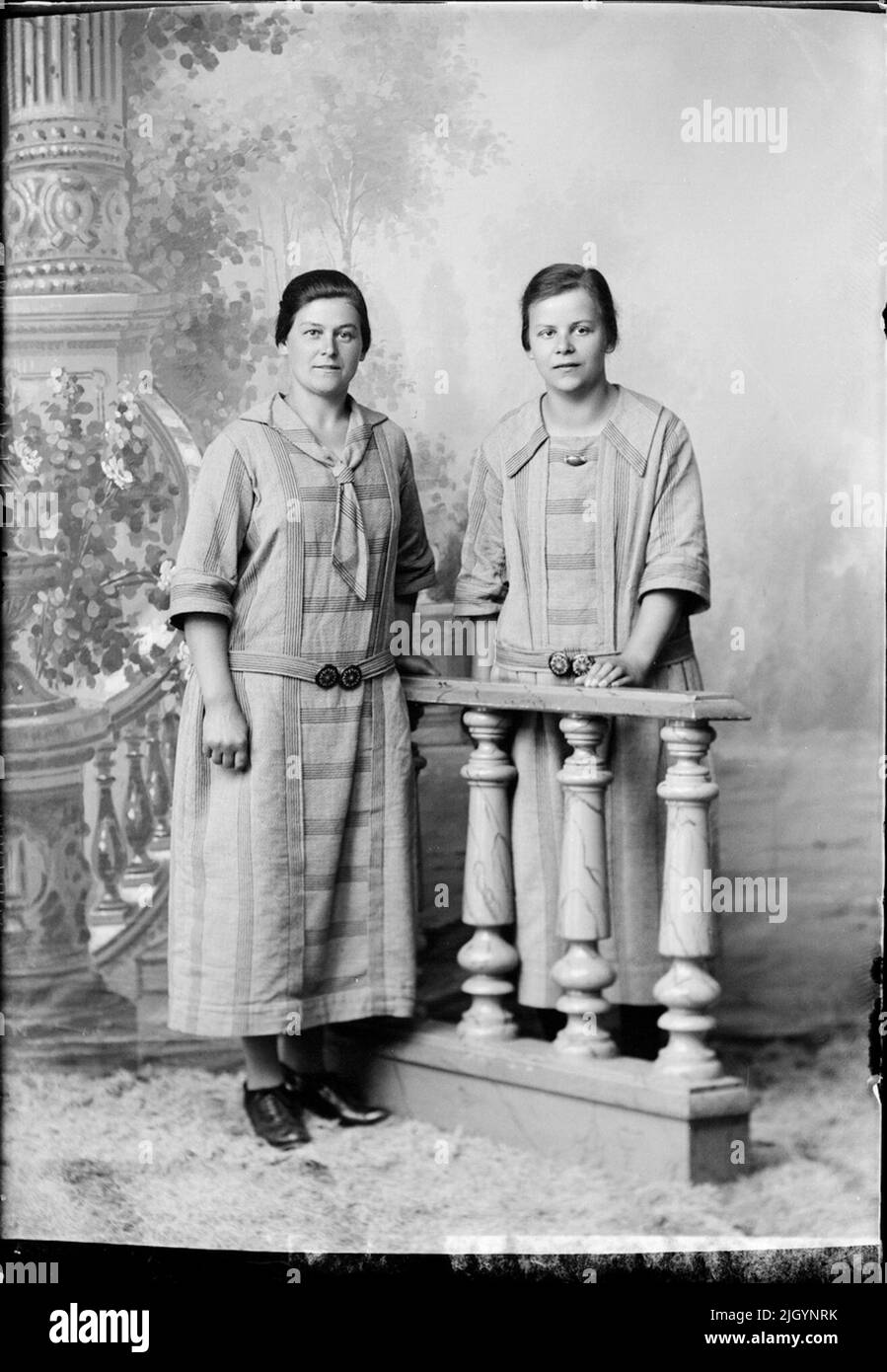 Two women, Östhammar, Uppland. Historical event, name related to Objek ...