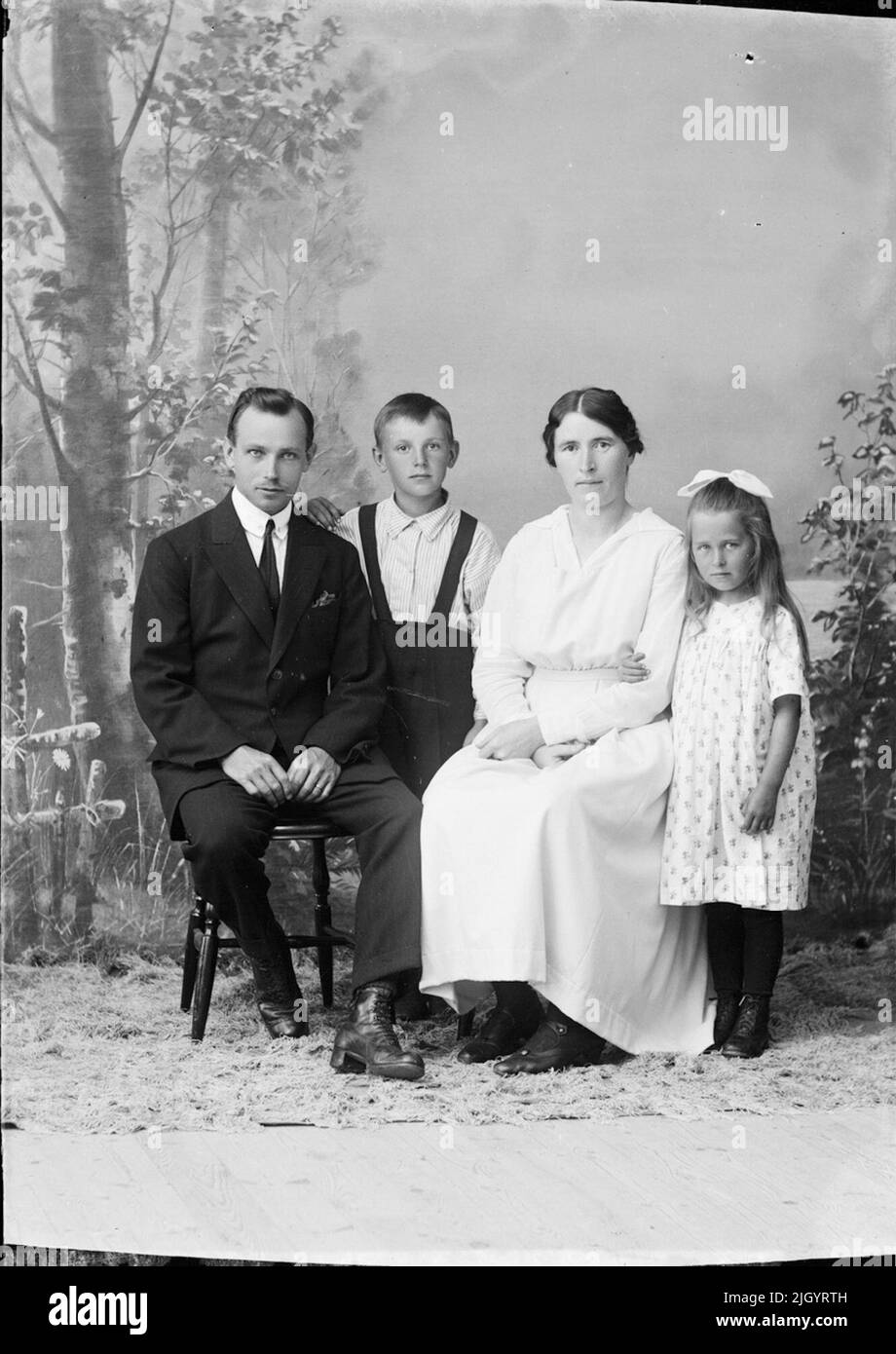 Group portrait - Family, Östhammar, Uppland. Historical event, name ...