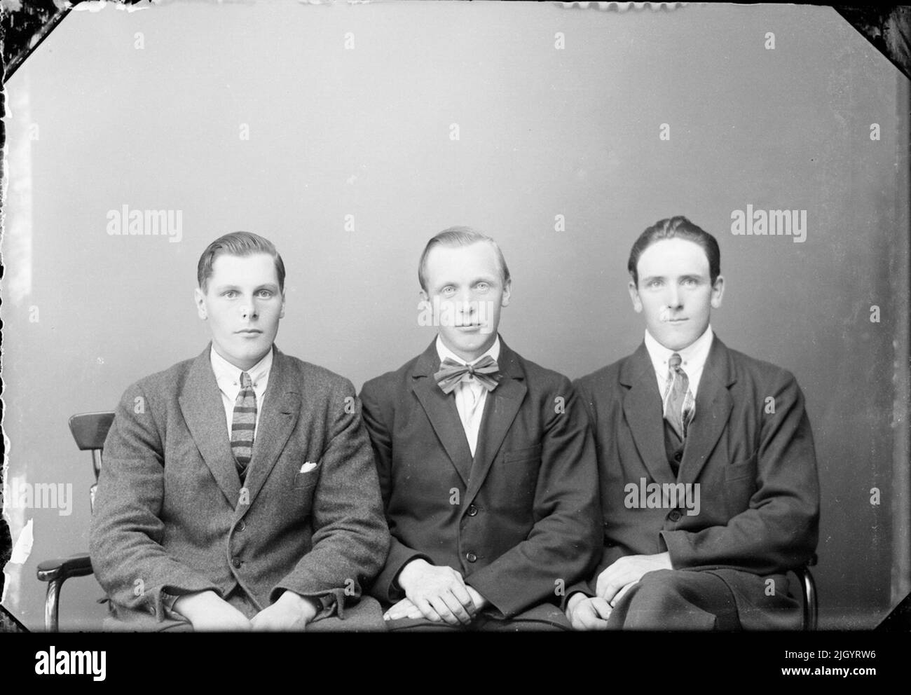 Three young men, Östhammar, Uppland. Historical event, name related to ...