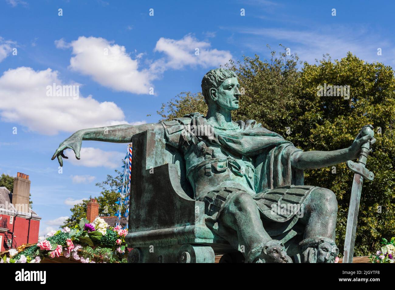 Statue of Constantine the Great in York,North Yorkshire,England,UK ...