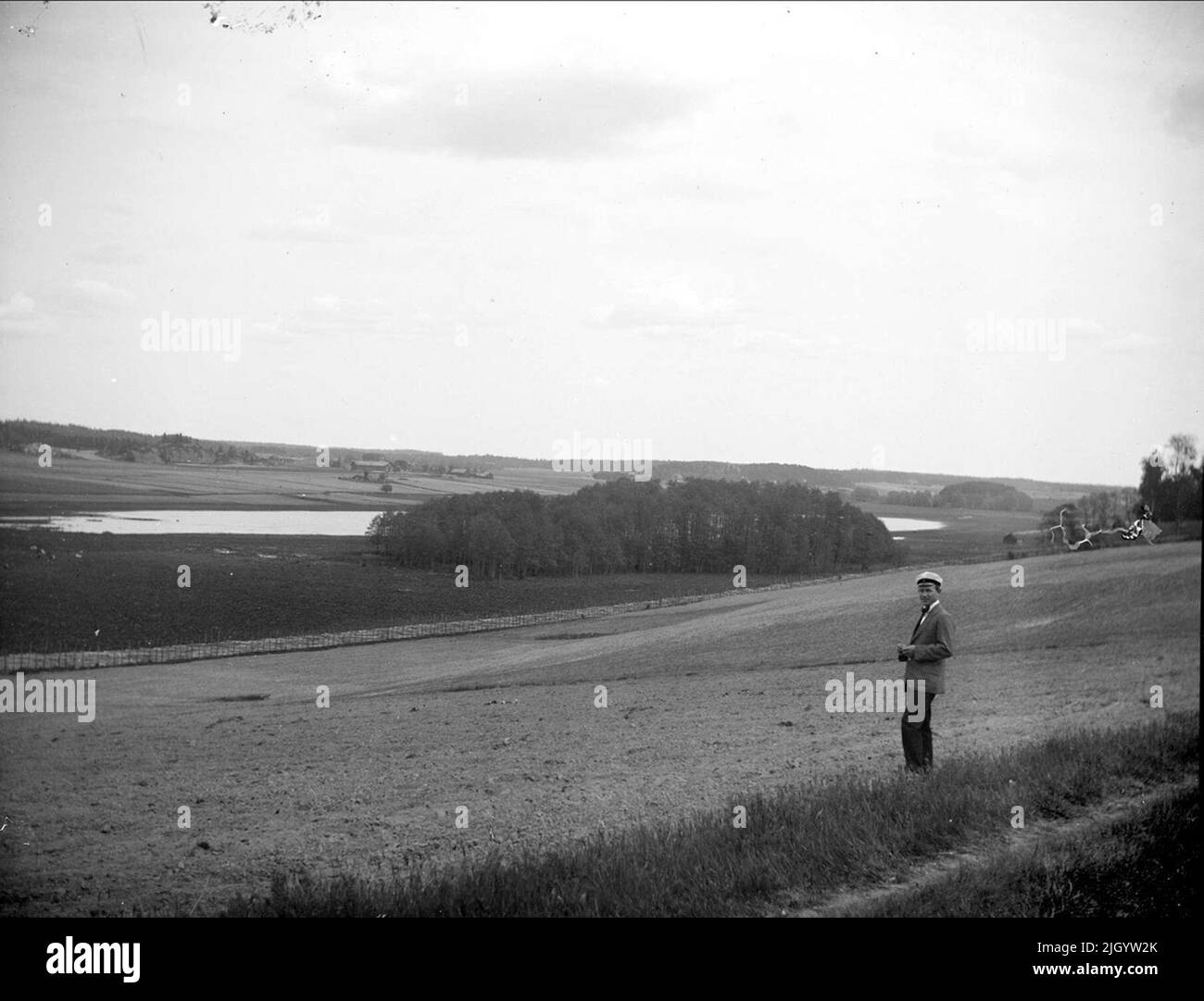 Landscape view, Altuna parish, Uppland May 1919. Landscape view, Altuna ...