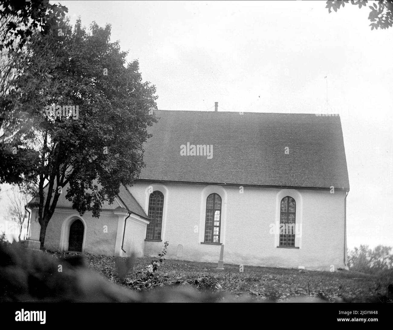 Lagga church, Lagga parish, Uppland 1917. Lagga Church, Lagga Parish ...