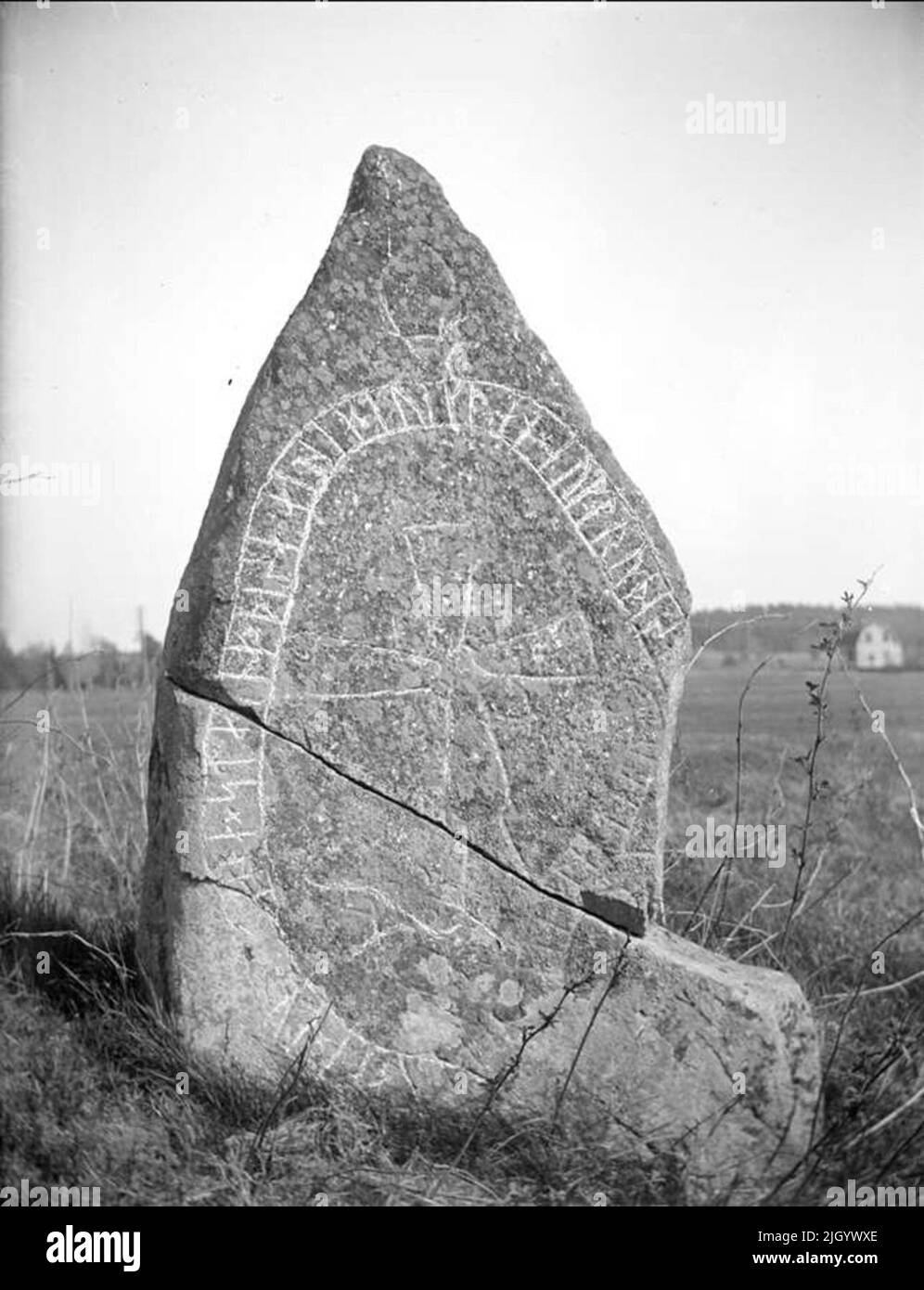 Runsten in Täby parish, Uppland May 1917. Runsten in Täby Parish ...