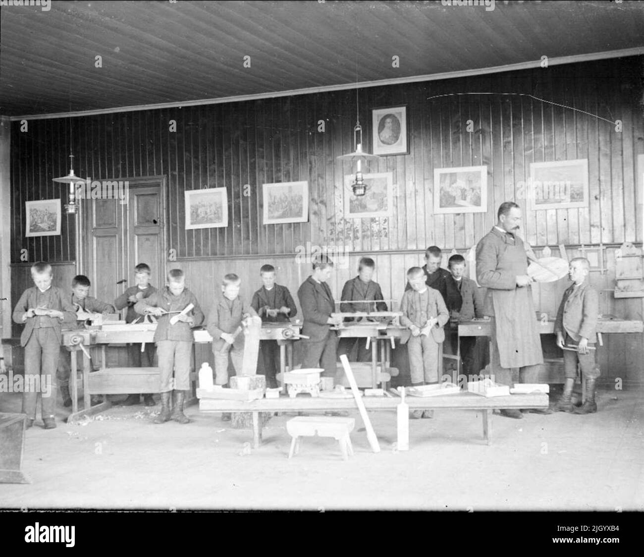 Village teacher art Black and White Stock Photos & Images - Alamy