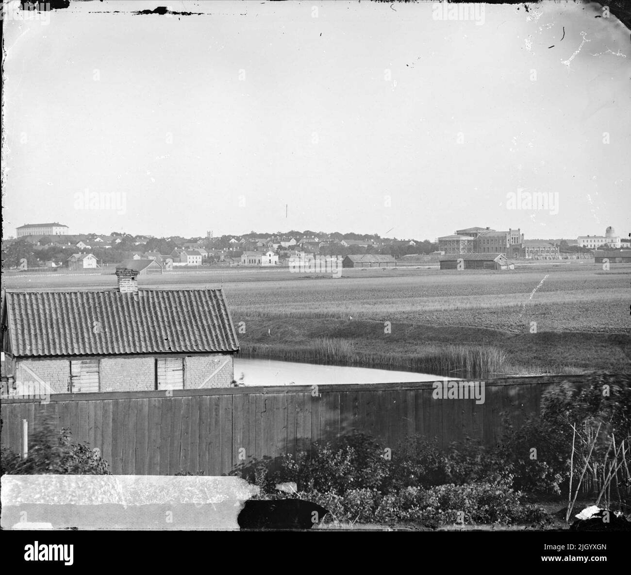 Uppsala from North, 1860s. The National Agency for Education (Cathedral ...