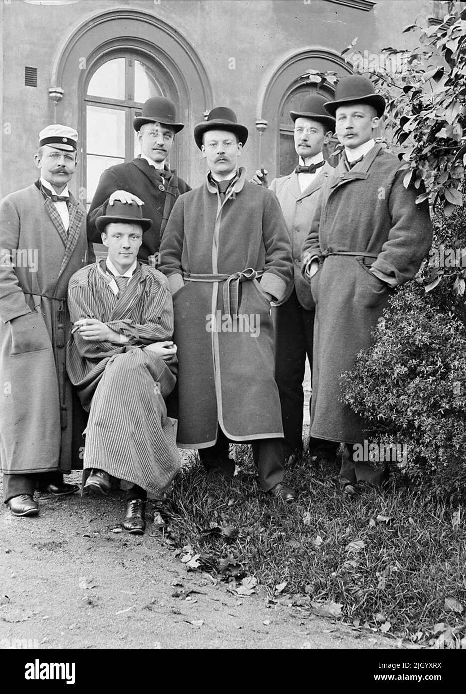 Group portrait - Probably medical student outside the Anatomical ...