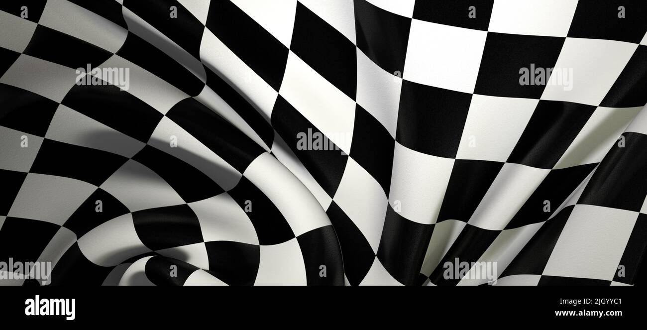 A black and white race flag background Stock Photo - Alamy