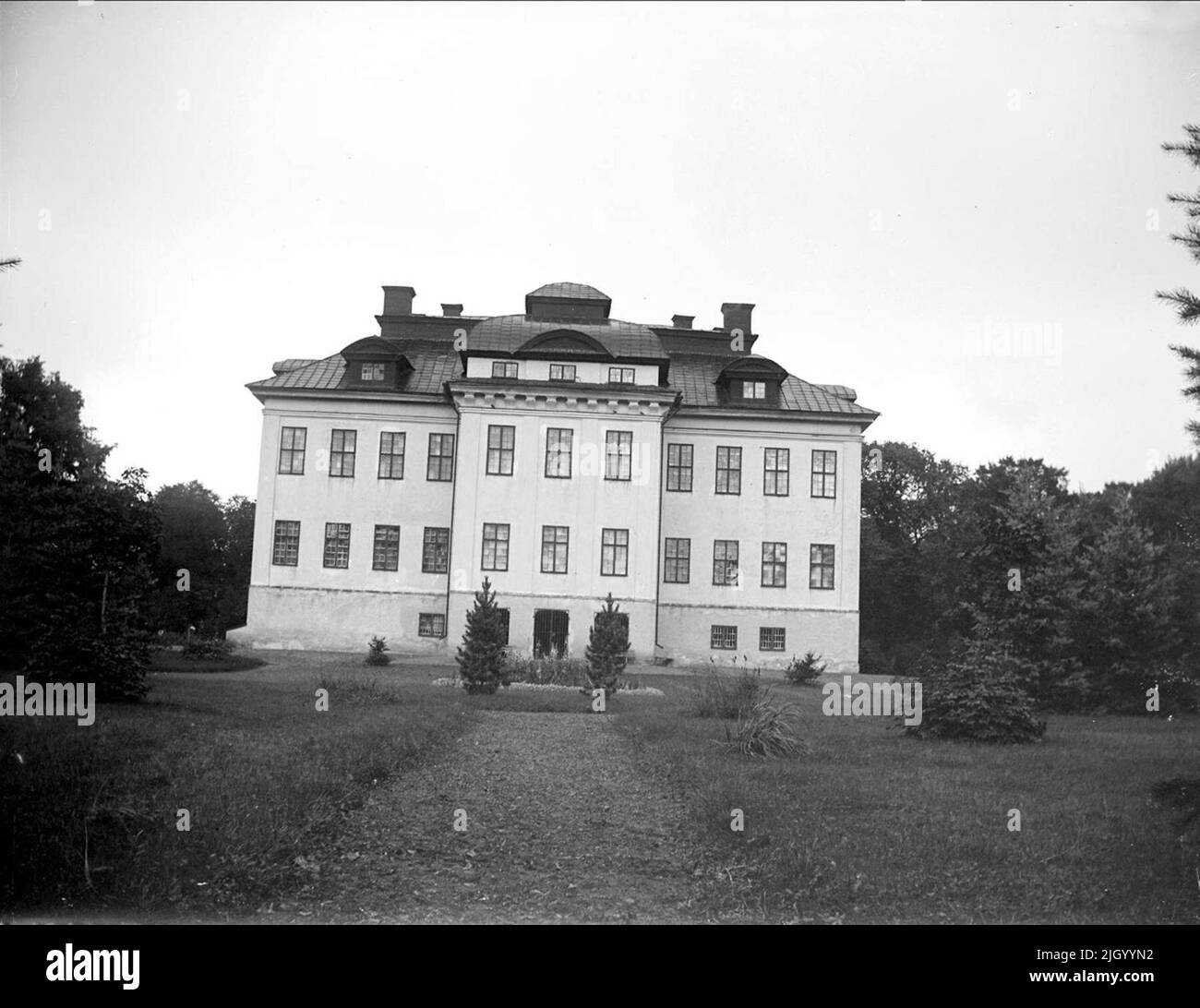 Salsta Castle, Lena parish, Uppland 1912. Salsta Castle, Lena Parish ...