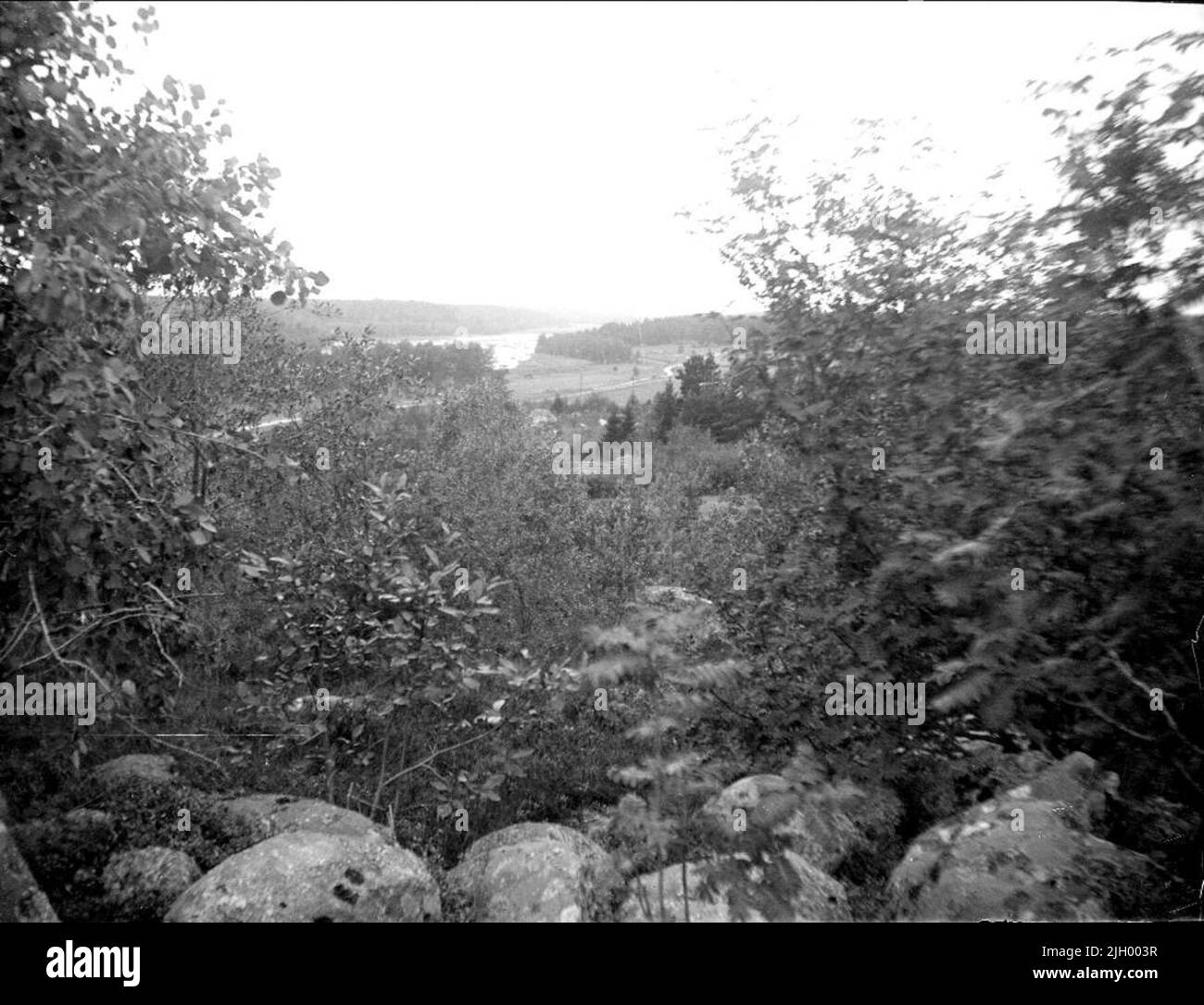 Landscape view, Skederid parish, Uppland 1927. Landscape View, Seperid ...